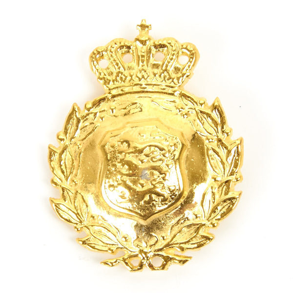 Danish Model 1923 Helmet Brass Parade Badge – International Military ...