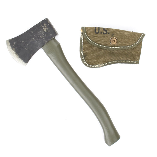 U.S. Original WWII Axe Hatchet with New Made Canvas Carrier ...