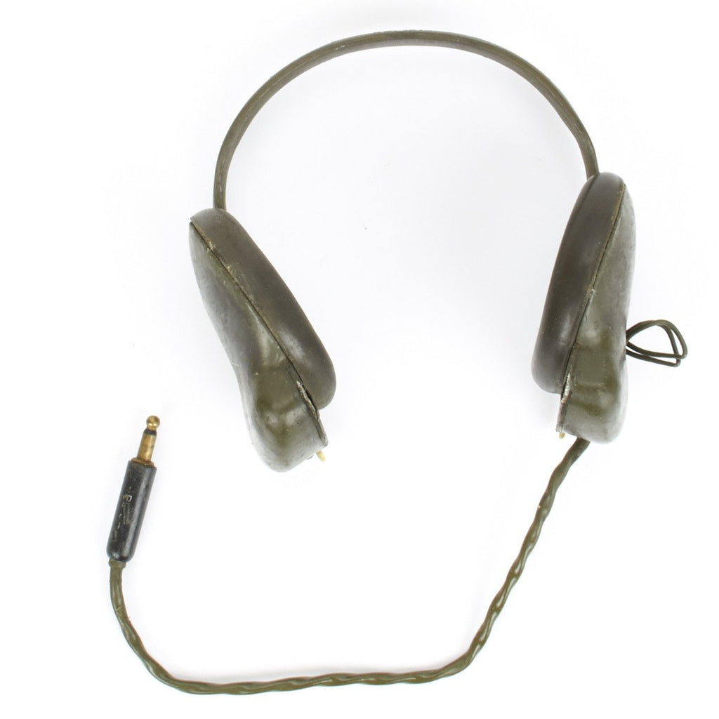 Original U.S. WWII Era H-16/U Headphone Set – International Military ...