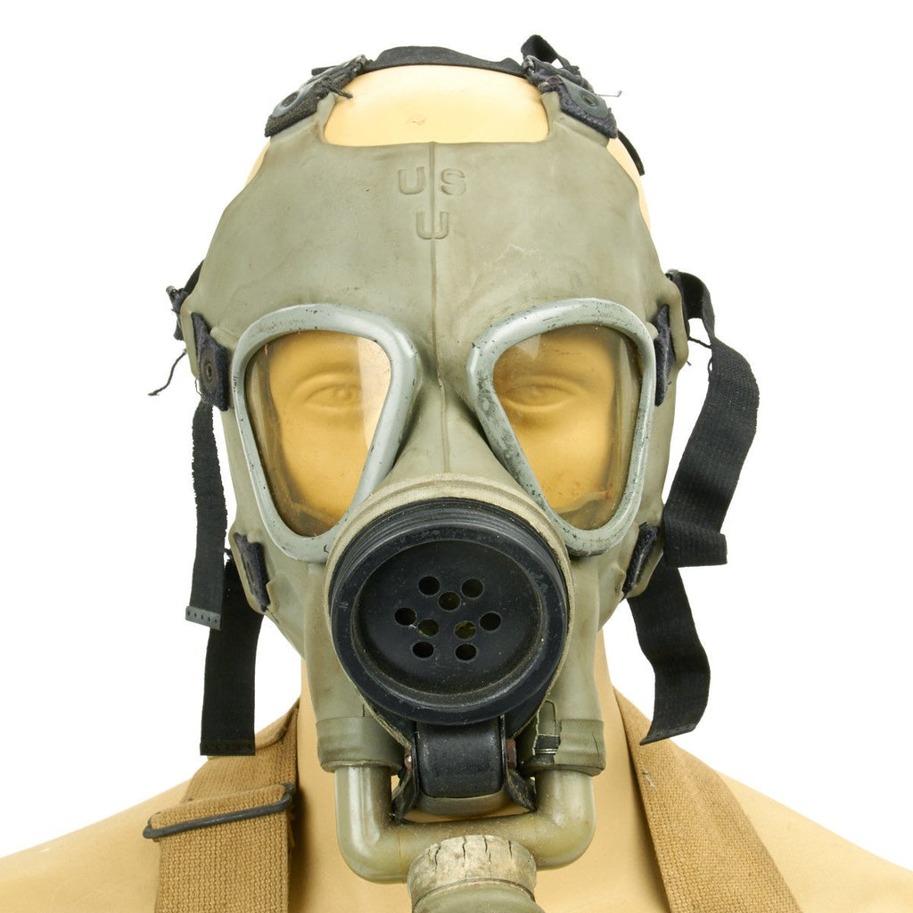 Original U.S. WWII M3 Diaphragm Gas Mask with M1VA1 Bag – International ...