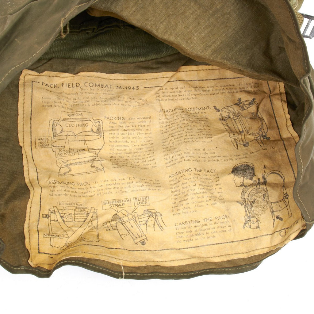Original U.S. WWII M-1945 Combat Field Pack - Upper Bag – International ...