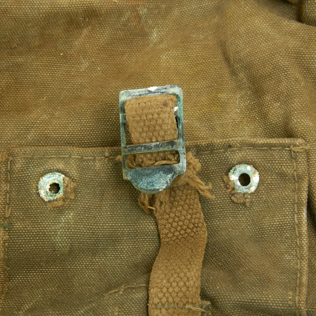 Wax Canvas Backpack WORLD WAR II WW2 US ARMY 1942 M1928 HAVERSACK ...