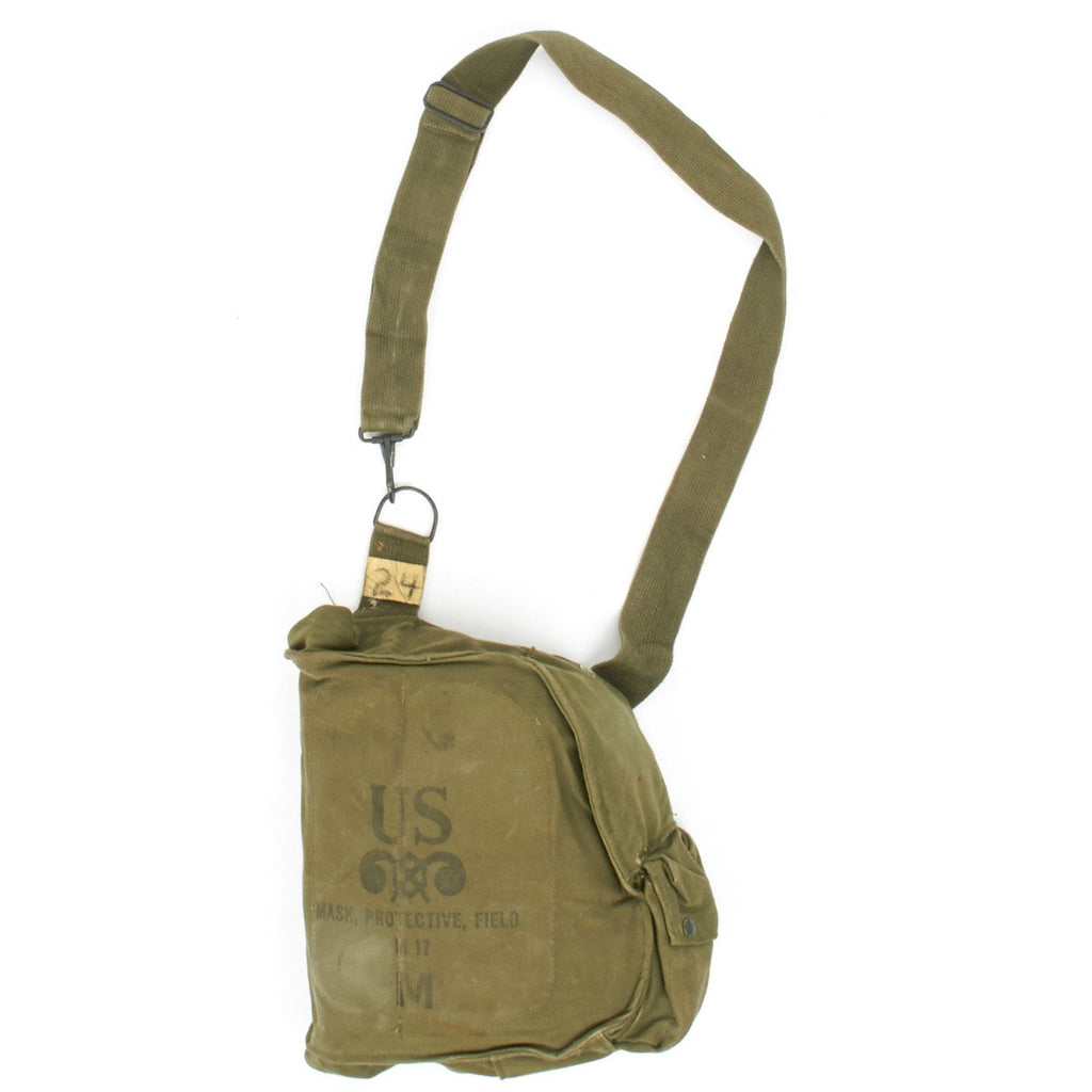 Original U.S. Vietnam Era M17 Gas Mask Bag for USMC and Army with Carry ...