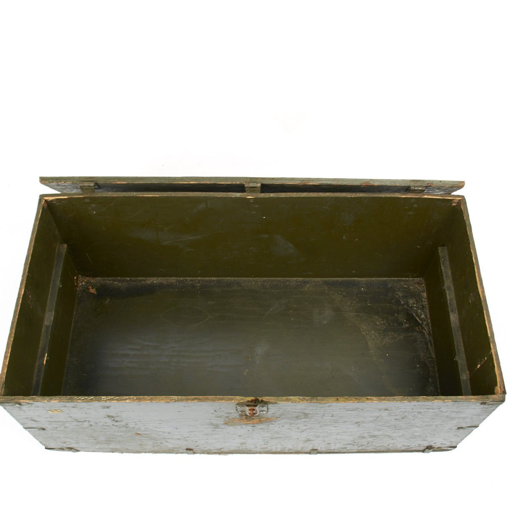 Original U.S. Korean War and Vietnam Era Wood Foot Locker Steamer Trunk ...