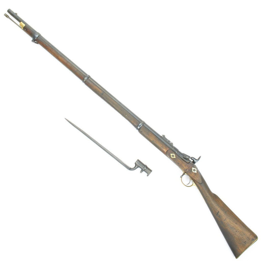 Original British P-1864 Snider type Breech Loading Rifle with Bayonet ...