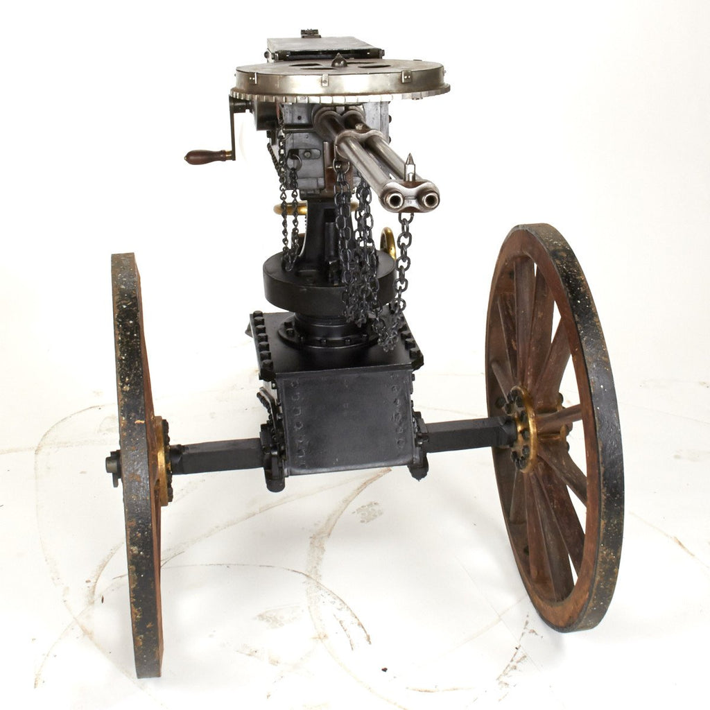 Original Nepalese Bira Gun Hand Cranked Double Barrel Rapid Fire Gun ...