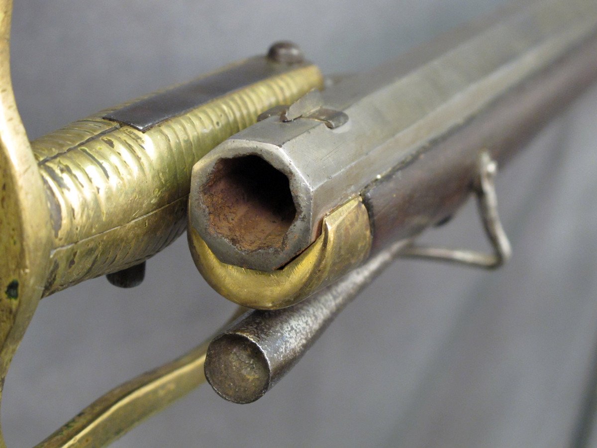 German Military 18th Century Flintlock Jeager Rifle with Set Trigger ...