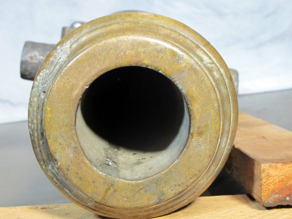 Original British 1895 Bronze 6lb Breech Loading Cannon from the Northw ...