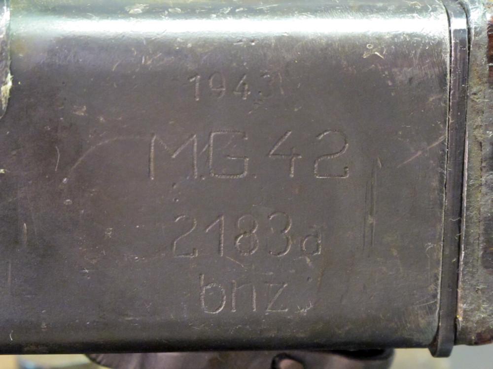 Original German WWII MG 42 Display Machine Gun & Tripod Mount- marked ...