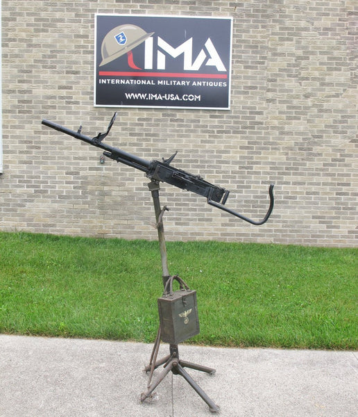 Original Italian WWII Breda M37 Display Machine Gun with Anti-Aircraft ...