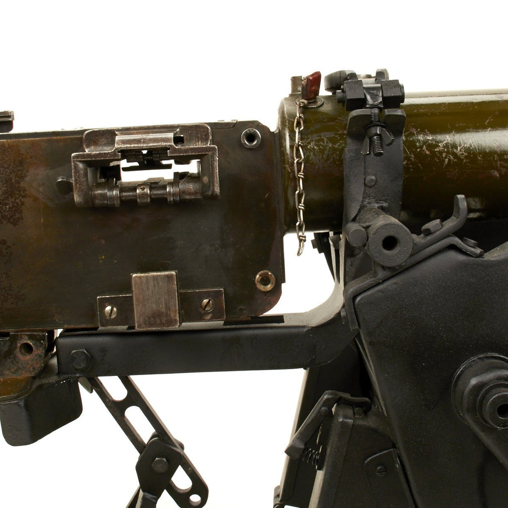 Original German WWI Maxim MG 08 Display Gun with Optical Sight on Sled ...
