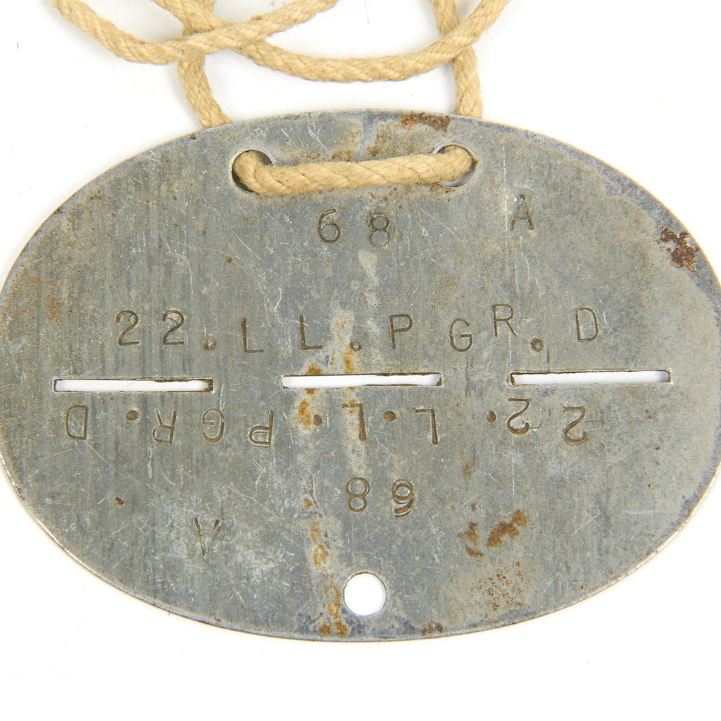 Original German WWII Identity Dog Tag Disc - Erkennungsmarke ...