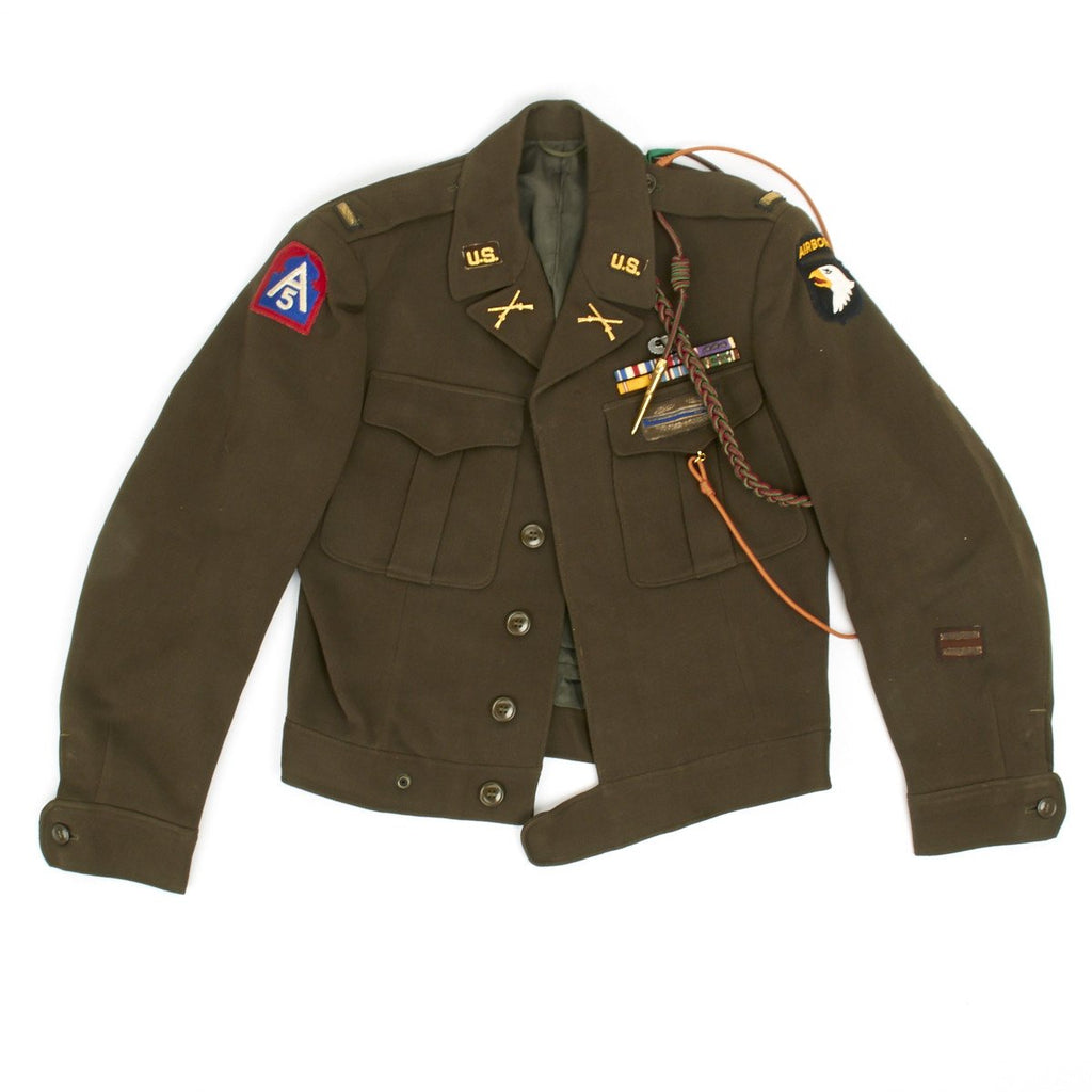 Original U.S. WWII 101st Airborne Division and 5th Army Lieutenant Ike ...