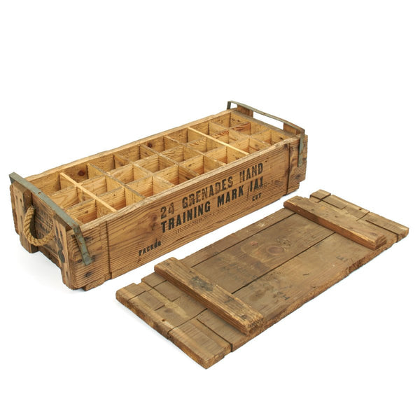 Original U.S. WWII Wood Box for MK1A1 Grenades – International Military ...