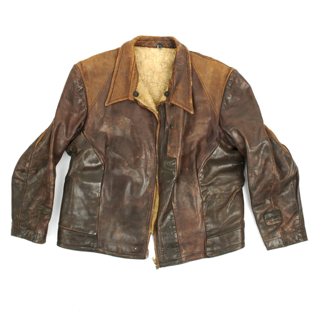 Original German WWII Luftwaffe Leather Flight Jacket – International ...