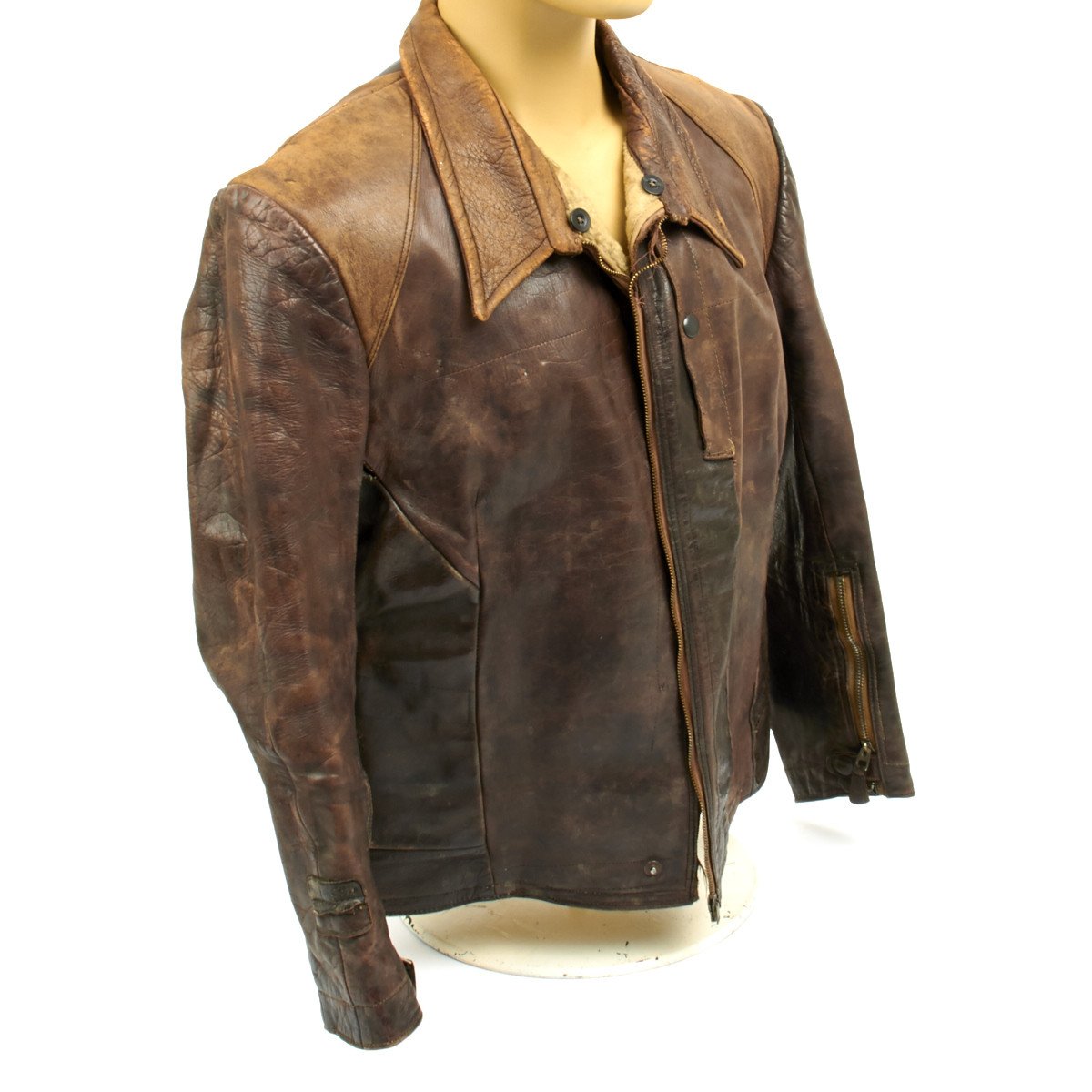 Original German WWII Luftwaffe Leather Flight Jacket – International ...