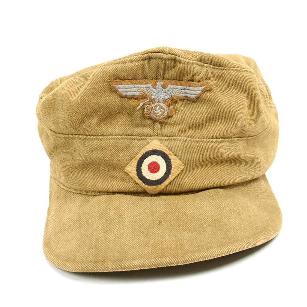 Original German WWII M41 Afrika Korps Tropical Field Cap - Tropeneinhe ...
