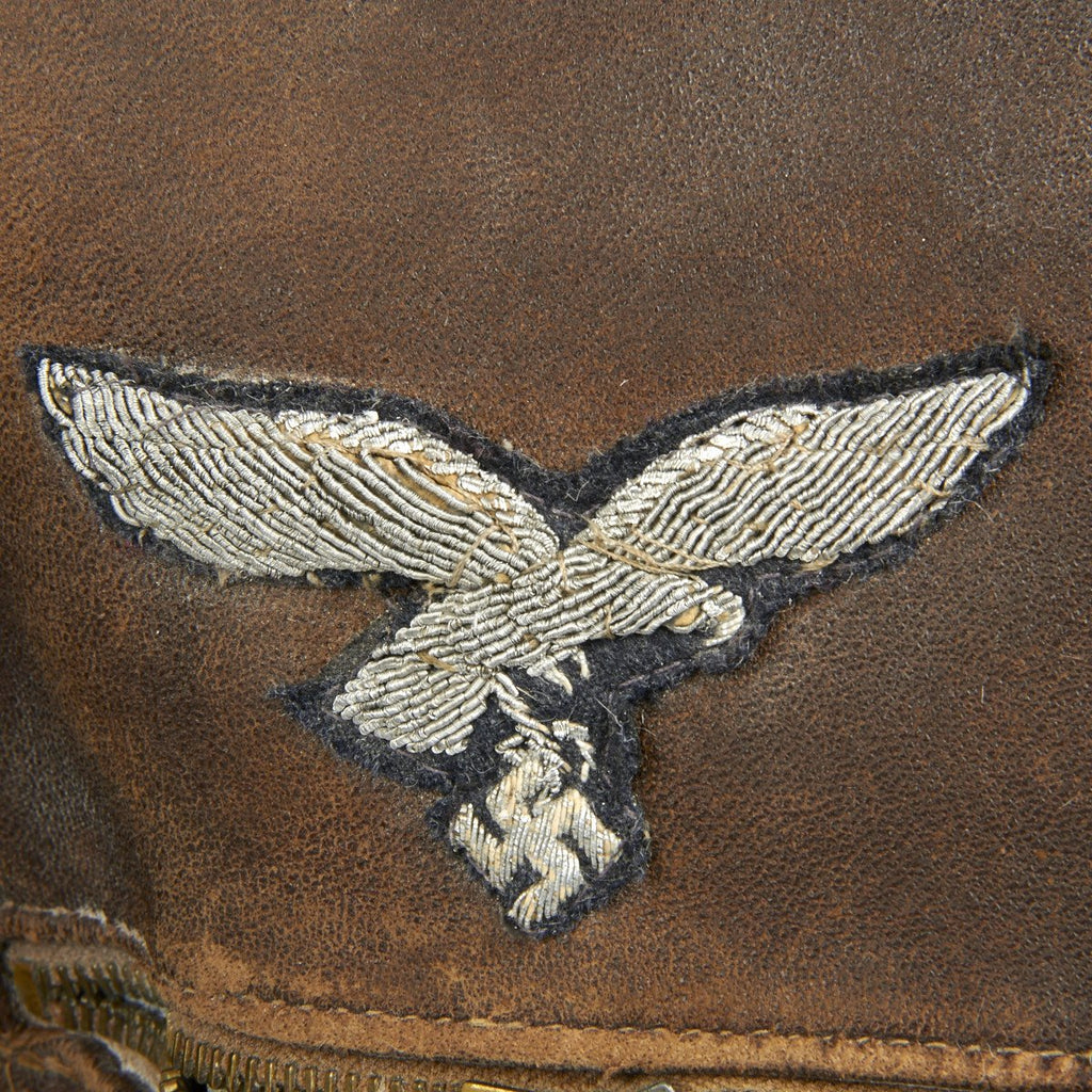 Original German WWII Luftwaffe Officer Leather Flight Jacket ...