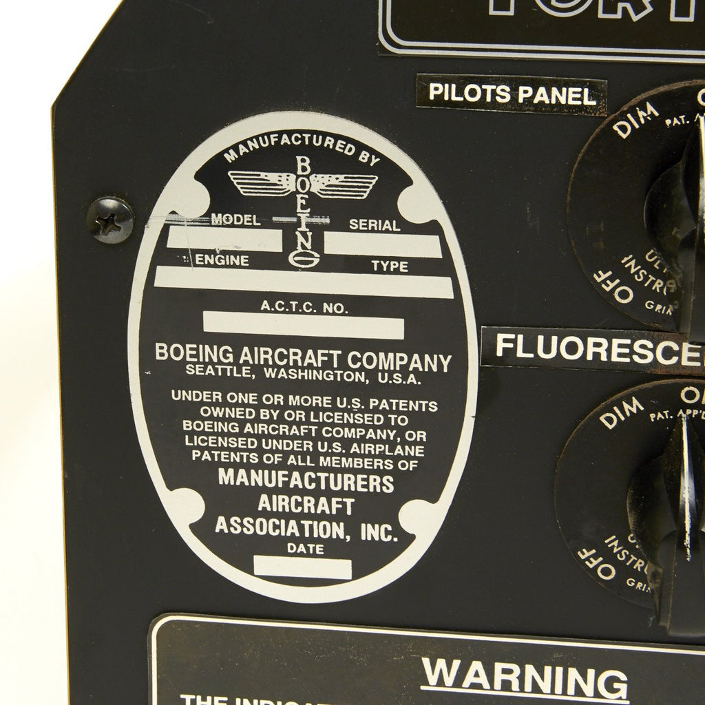 Original U.S. WWII Boeing B-17 Flying Fortress Cockpit Instrument ...