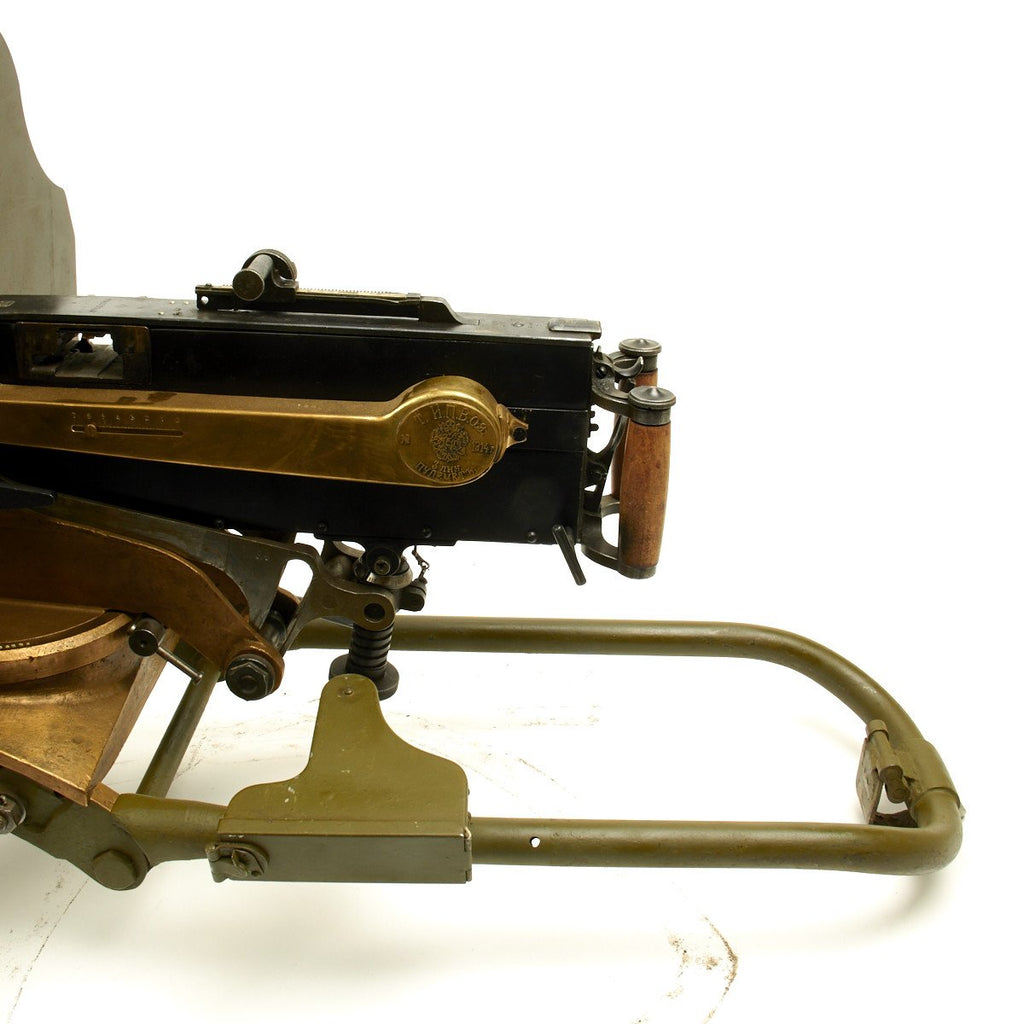 Original Russian M1910 Brass Maxim Display Machine Gun with Brass ...