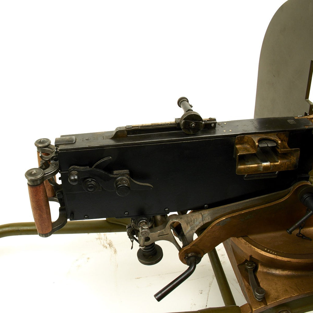 Original Russian M1910 Brass Maxim Display Machine Gun with Brass ...