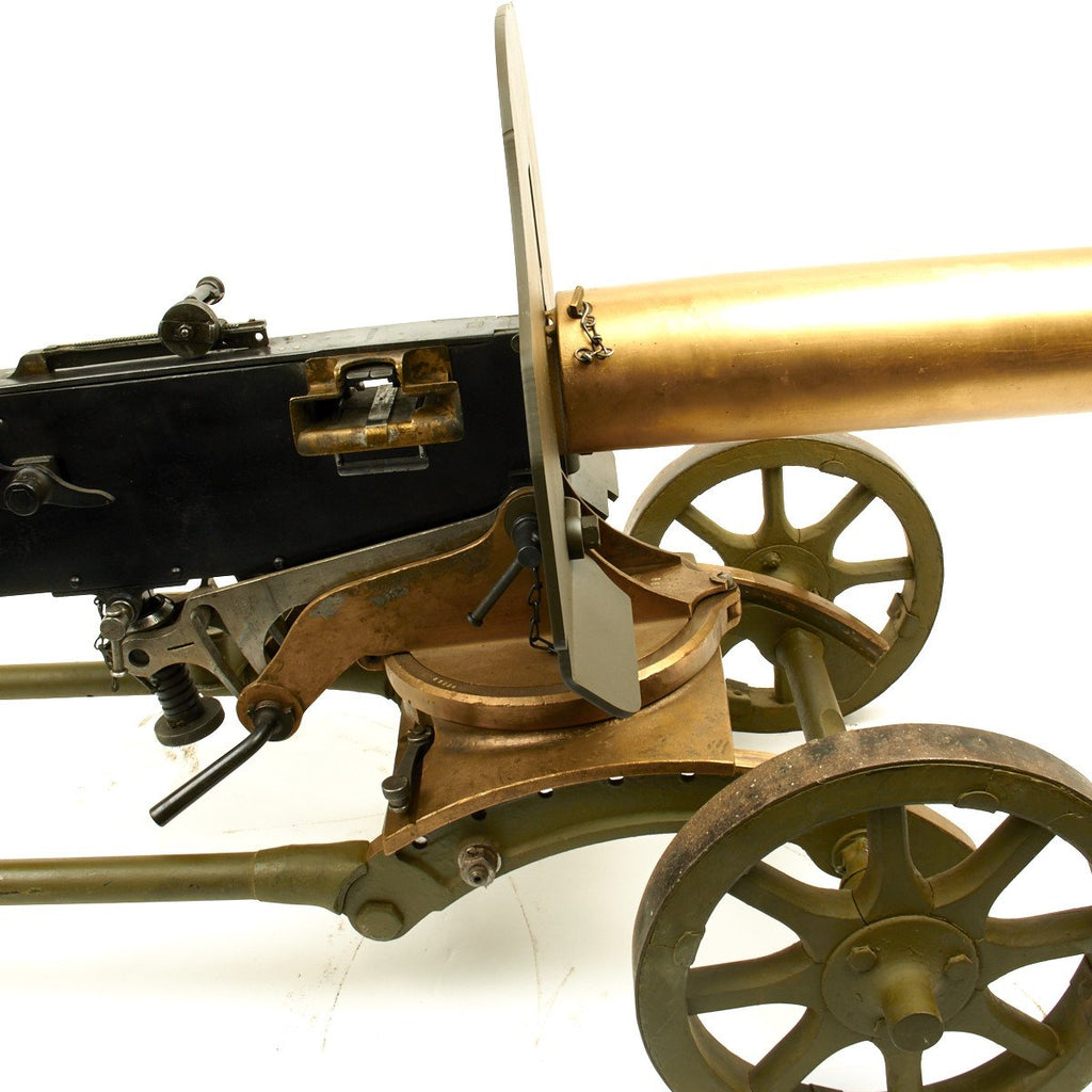 Original Russian M1910 Brass Maxim Display Machine Gun with Brass ...