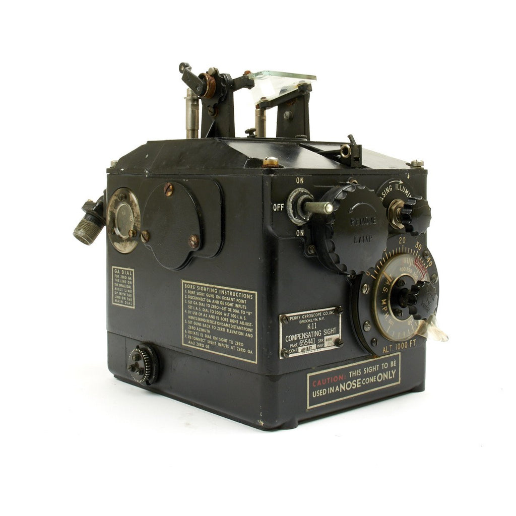 Original U.S. WWII B-24 Heavy Bomber K-11 Compensating Gun Sight ...