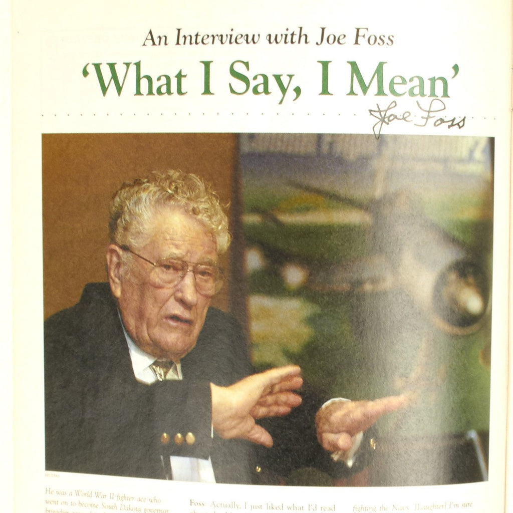 Original WWII Joe Foss USMC Fighter Ace Medal of Honor Recipient Named ...