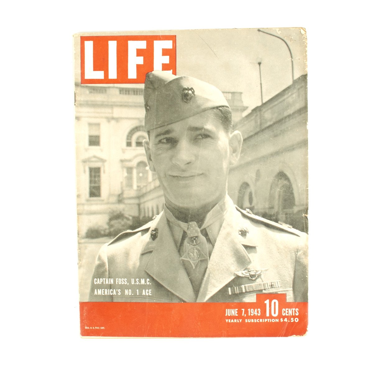 Original WWII Joe Foss USMC Fighter Ace Medal of Honor Recipient Named ...