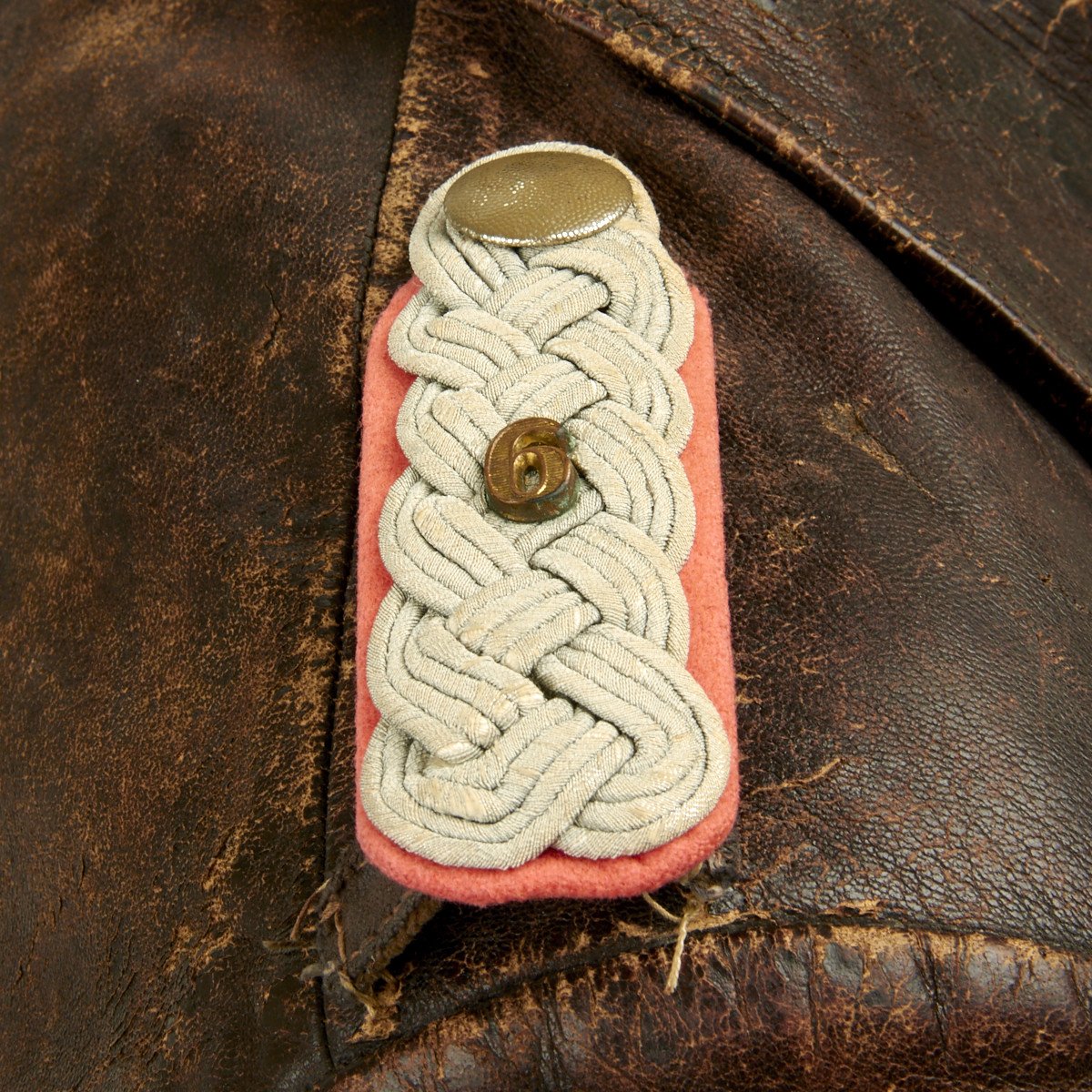Original German WWII Officer Brown Leather 6th Panzer Division Wrap ...