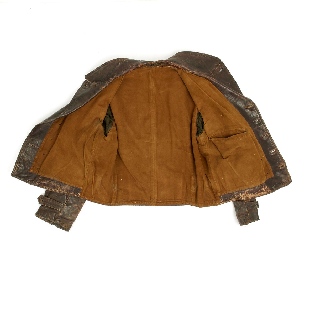 Original German WWII Officer Brown Leather 6th Panzer Division Wrap ...