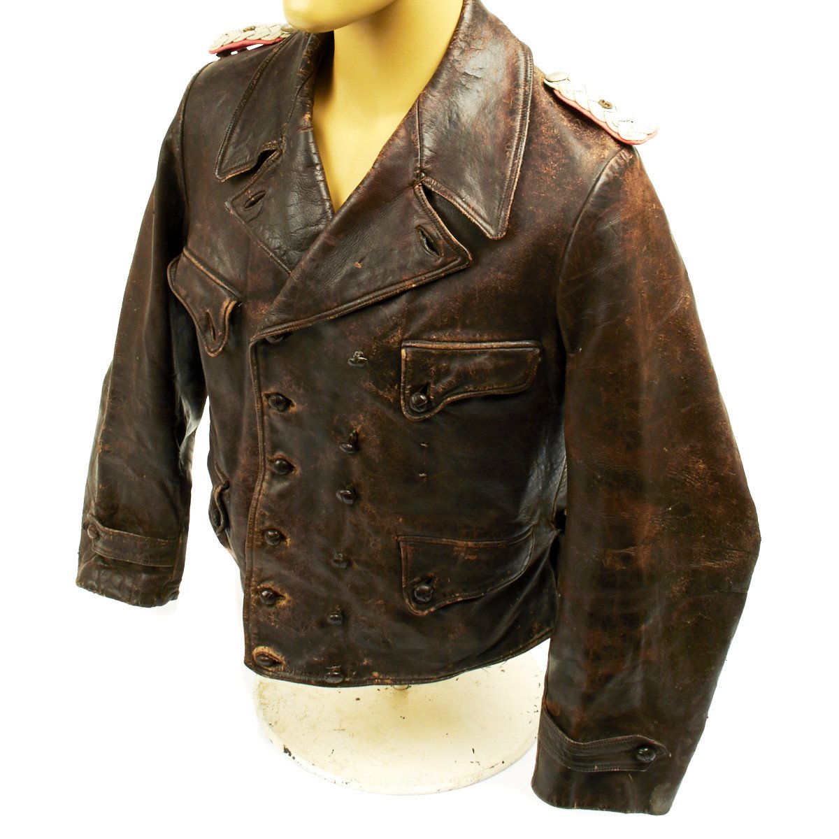 Original German WWII Officer Brown Leather 6th Panzer Division Wrap ...