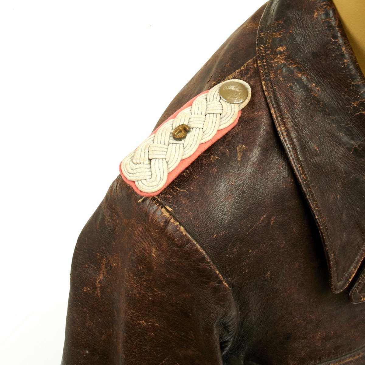 Original German WWII Officer Brown Leather 6th Panzer Division Wrap ...