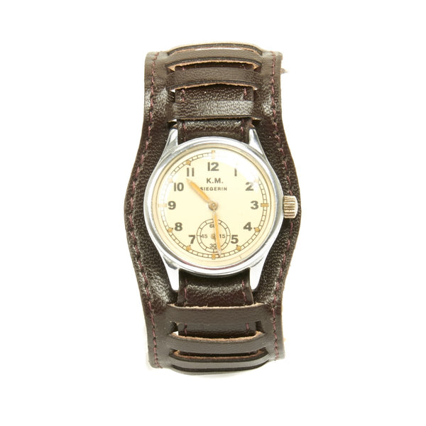 Original German WWII Kriegsmarine K.M. Wrist Watch by Siegerin - Fully ...