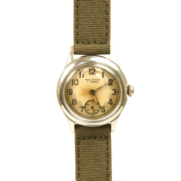Original U.S. WWII Army 17-Jewel Wrist Watch by Waltham - Fully ...