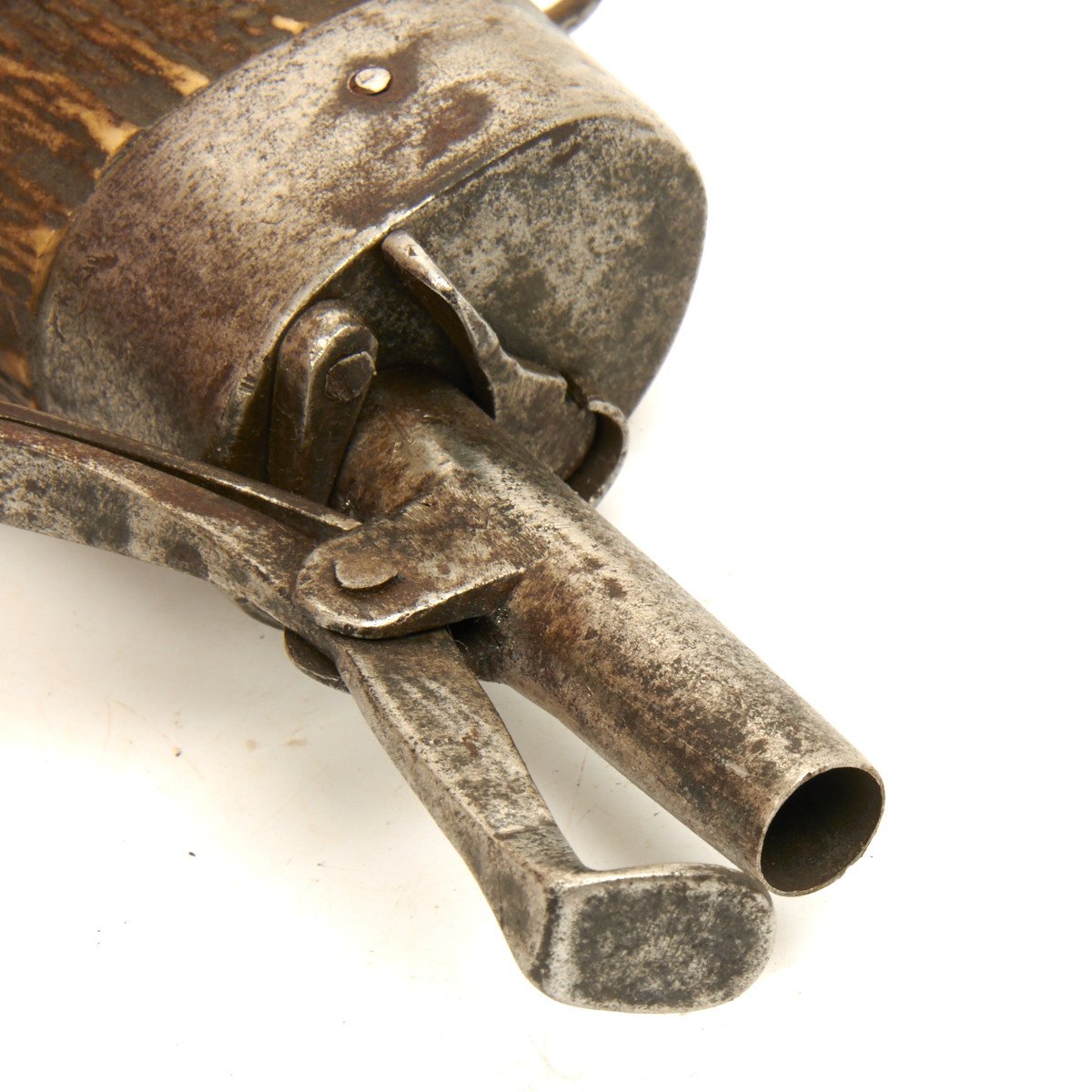 Original 17th Century Germanic Region Stag Horn Powder Flask ...