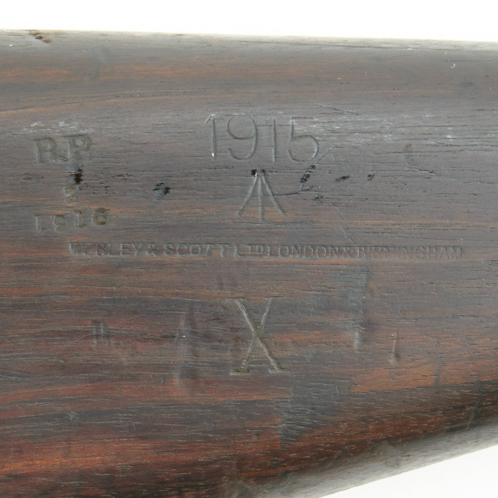 Original British M1915 WWI Dated Spring Loaded Bayonet Training Rifle ...