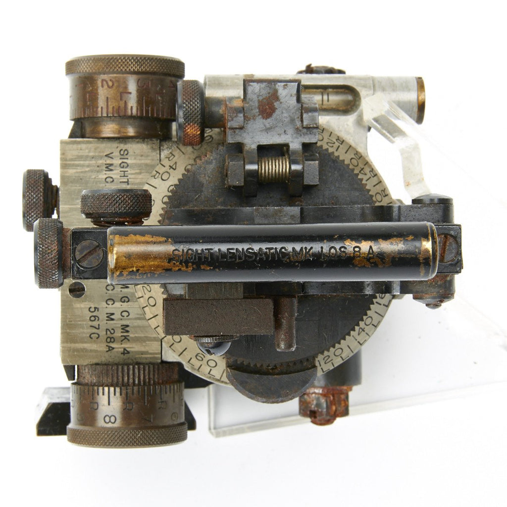 Original British WWII Vickers Machine Gun Dial Sight with Transit Chest ...
