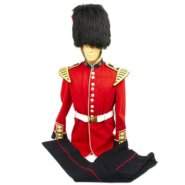 Original British Coldstream Guards Bandsman Uniform Set with Bearskin ...