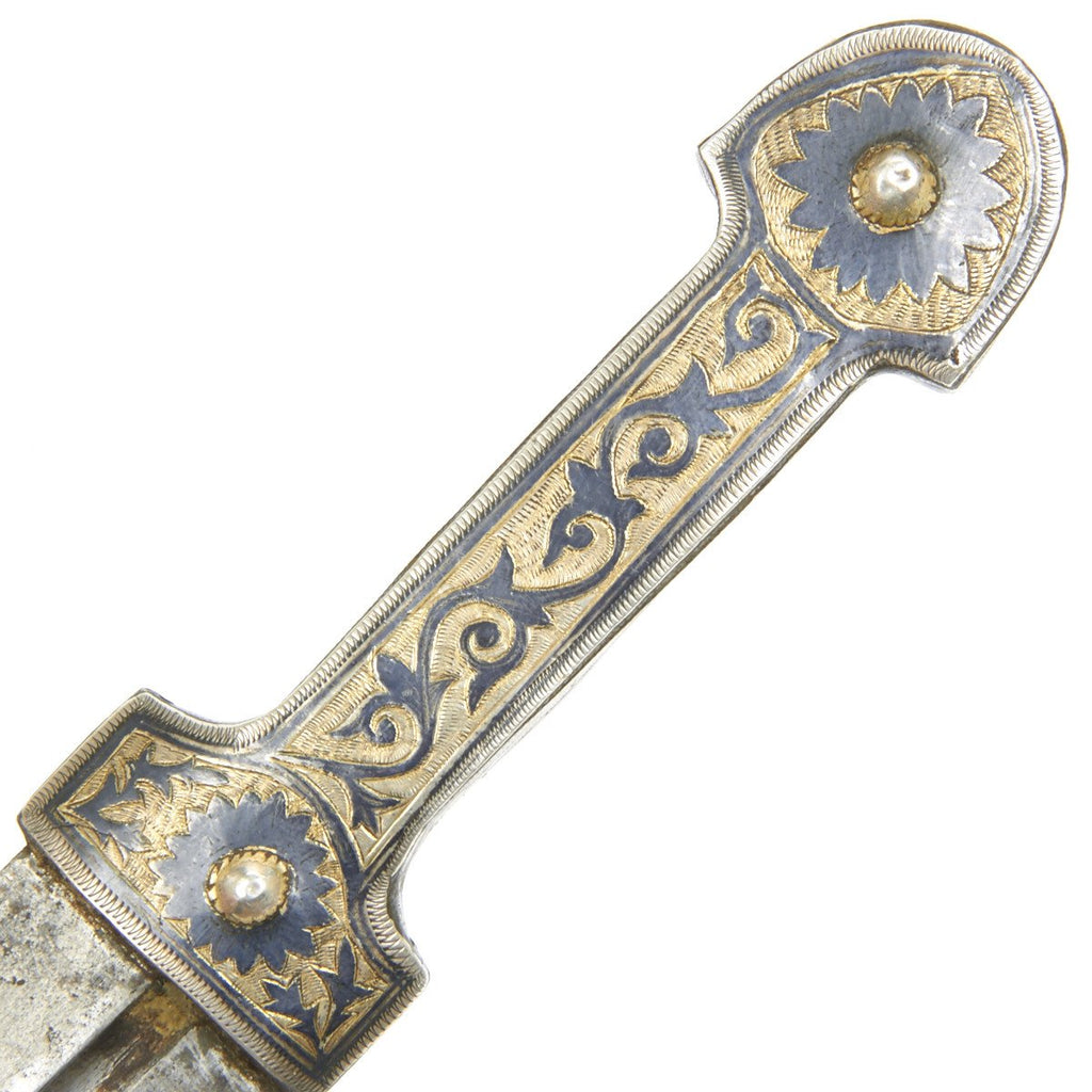 Original Ukrainian Cossack Niello Kindjal Dagger with Scabbard- Circa ...