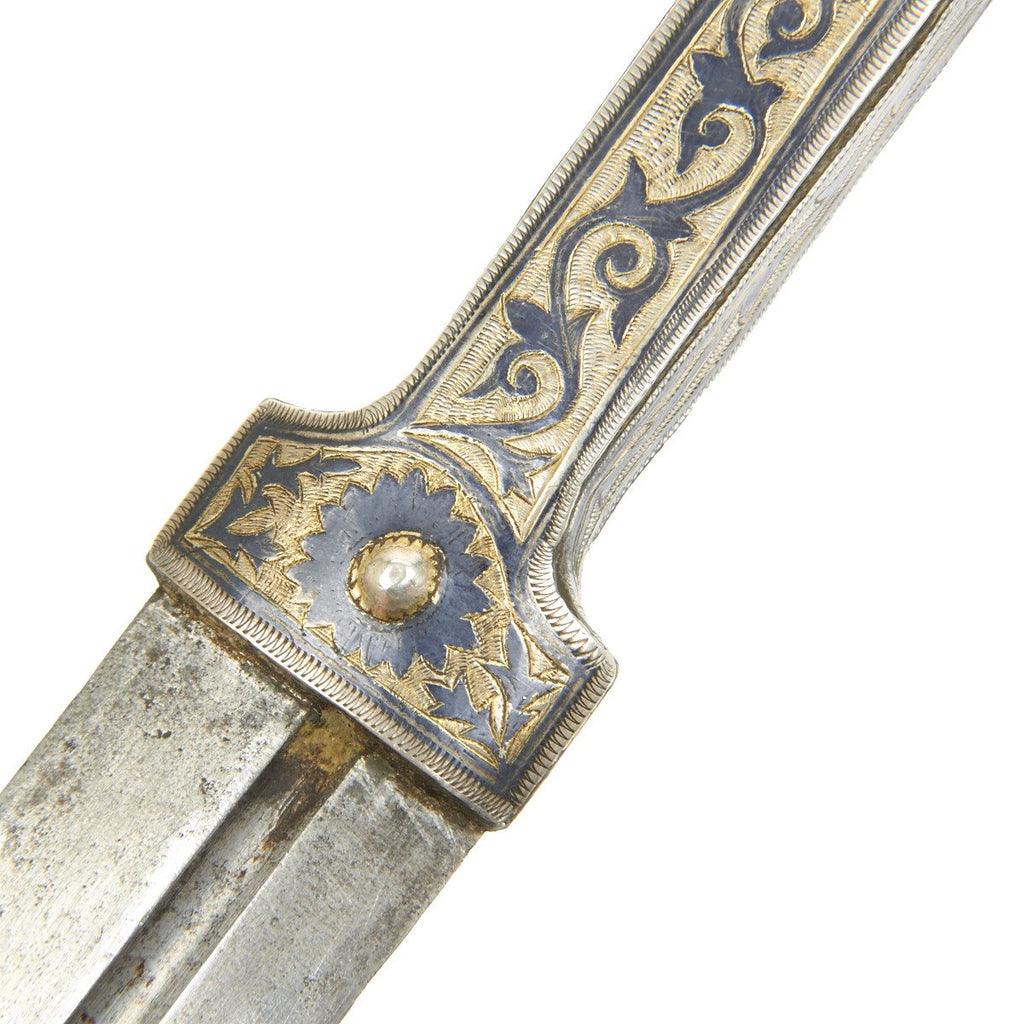 Original Ukrainian Cossack Niello Kindjal Dagger with Scabbard- Circa ...