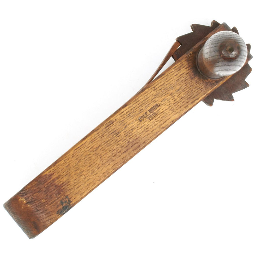 Original British WWI Trench Warfare Gas Rattle- Dated 1916 ...