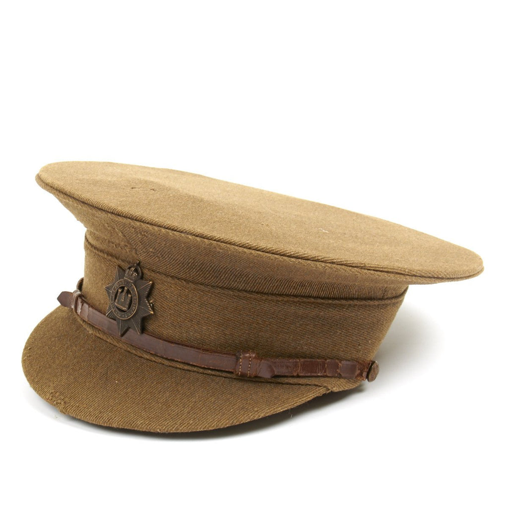 Original British WWI Officer Visor Hat of the Devonshire Regiment ...
