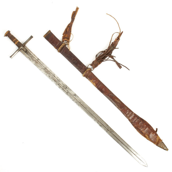 Original 1880 Sudanese Mahdi Broadsword Kaskara with Scabbard ...