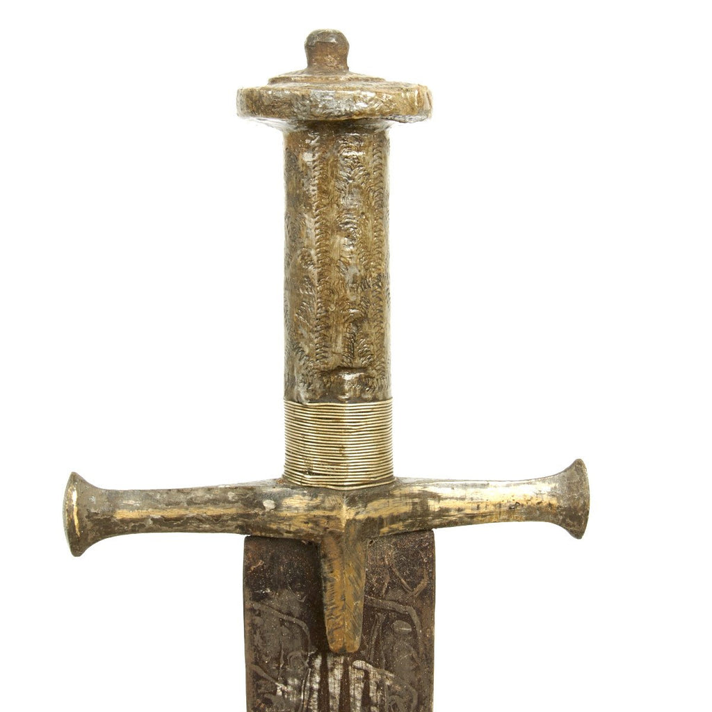 Original 1880 Sudanese Mahdi Broadsword Kaskara with Engraved Blade ...