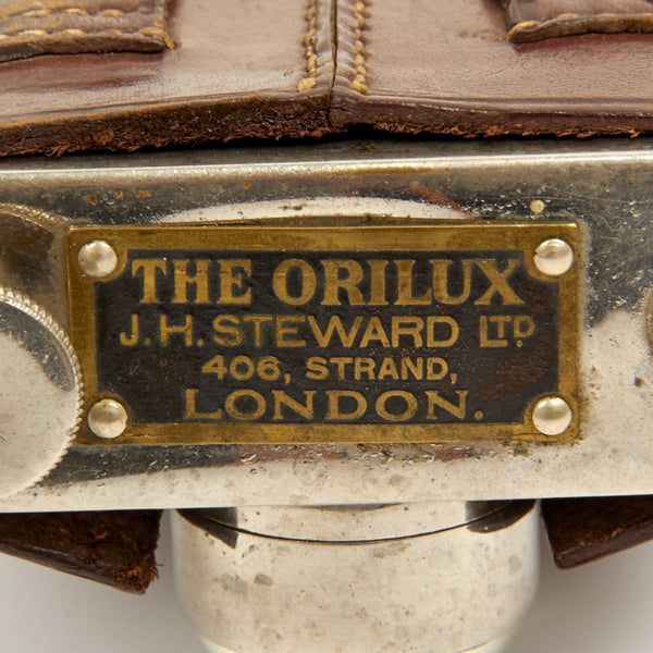 Original British WWI Officer Orilux Trench Torch Flashlight in Leather ...