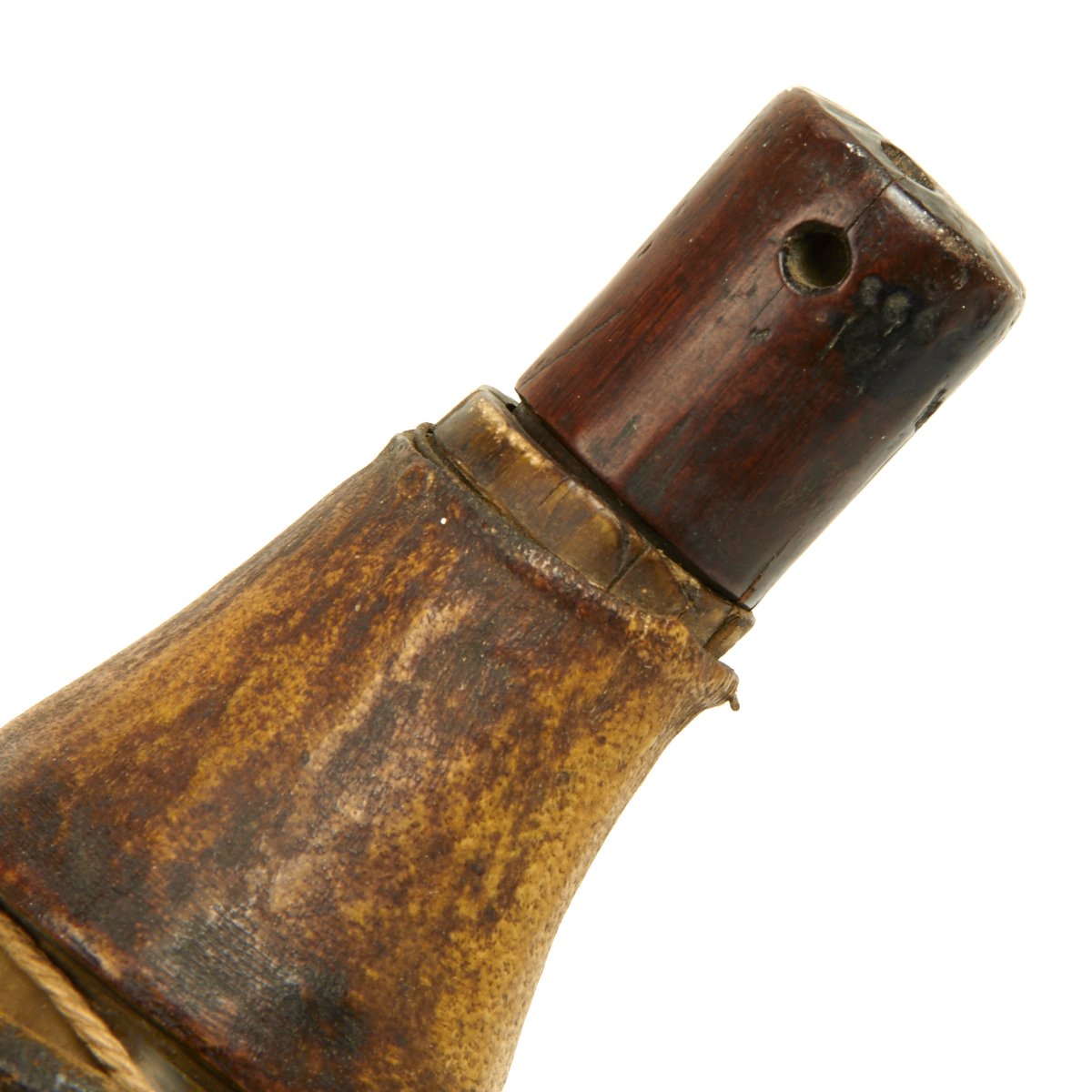 Original Napoleonic Wars British Powder Horn of the 50th Regiment of F ...