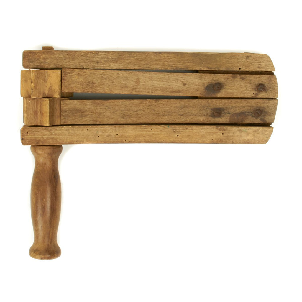 Original British WWII A.R.P Wood Gas Rattle Marked by W. Clements & Son ...