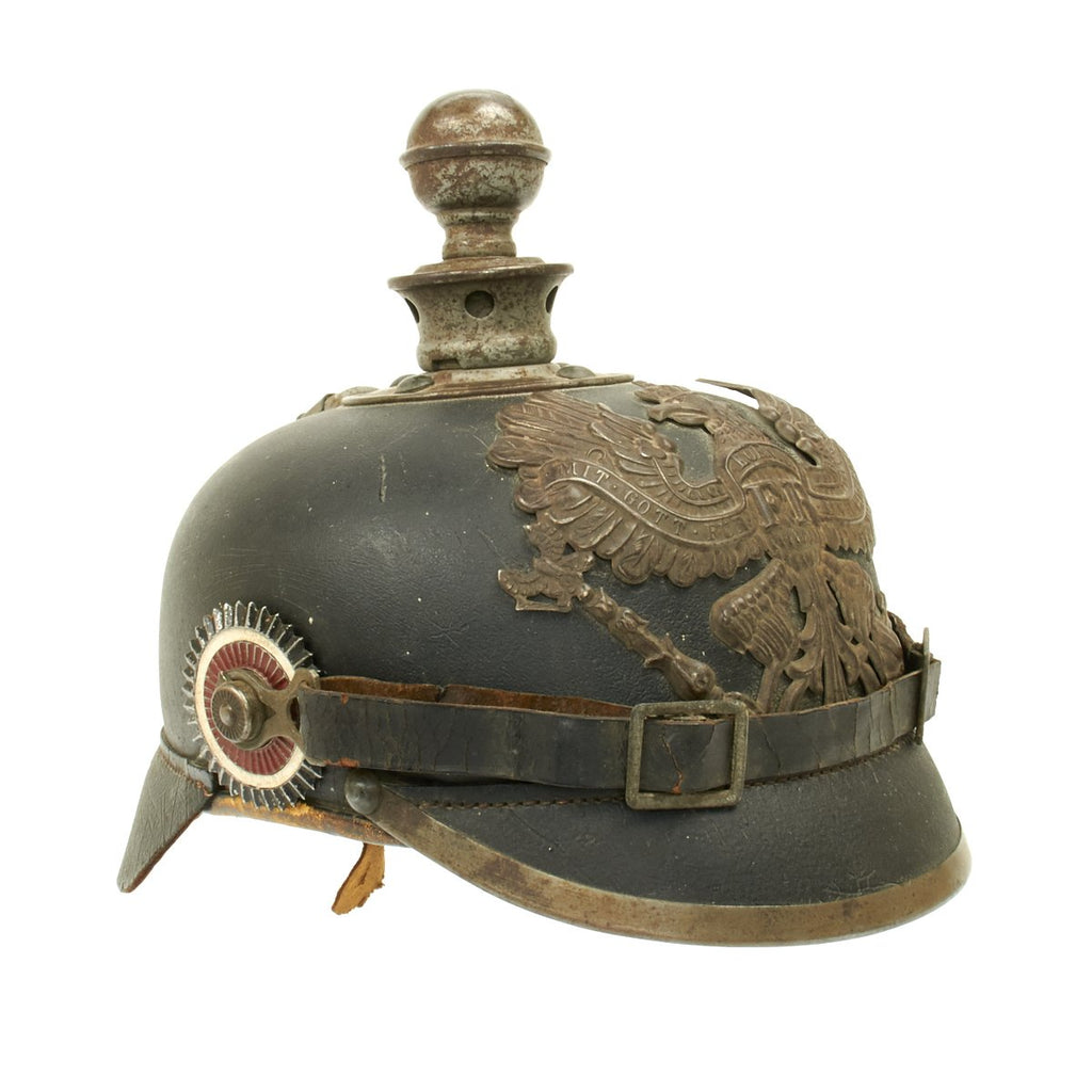 Original German WWI Prussian M1915 Pickelhaube Artillery Helmet - Dated ...