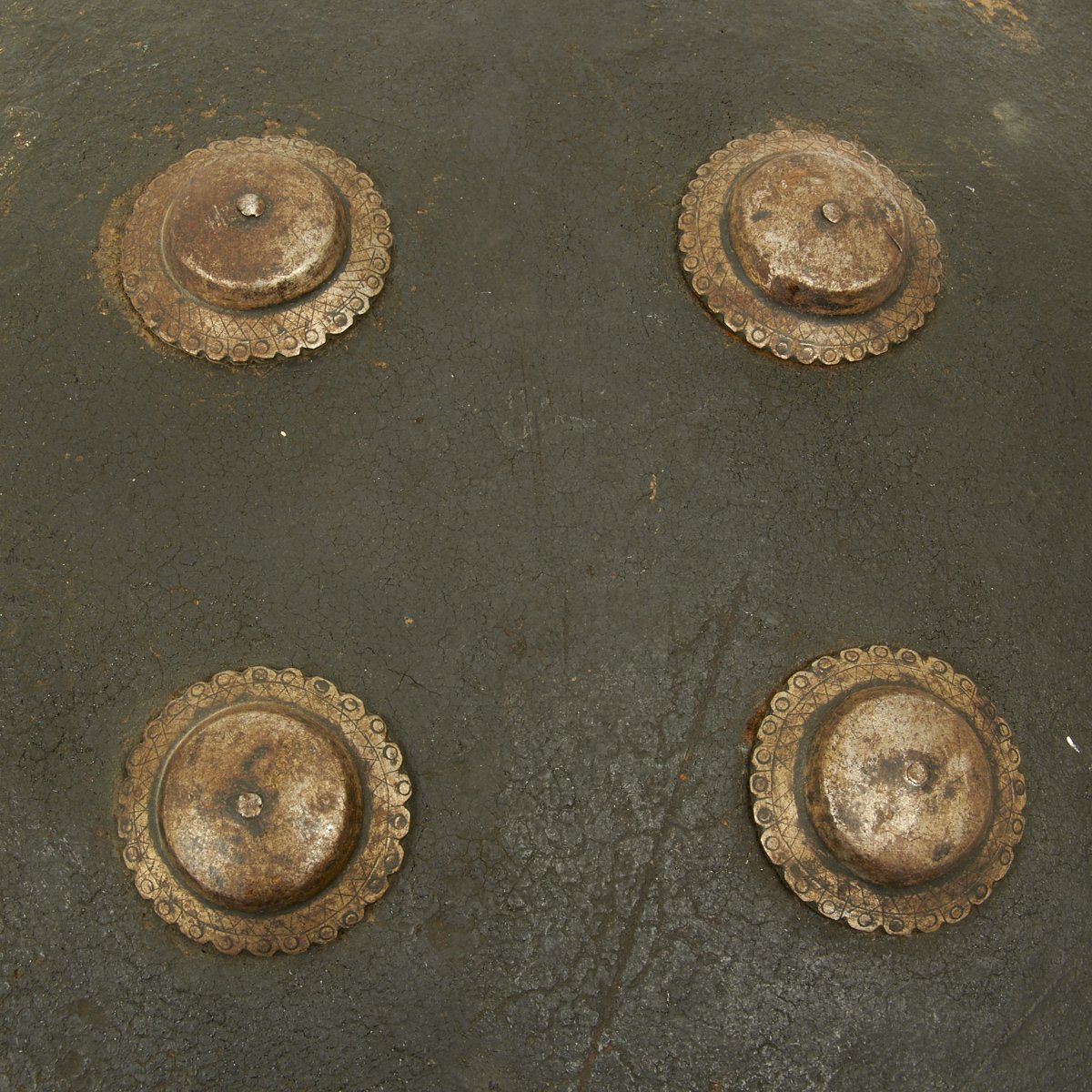 Original Victorian Era Rhinoceros Hide Dhal Shield from the Horn of ...